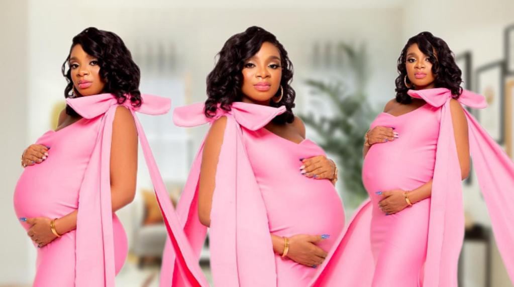 Ex-BBNaija house mate Queen reveals maternity photos of baby bump ...