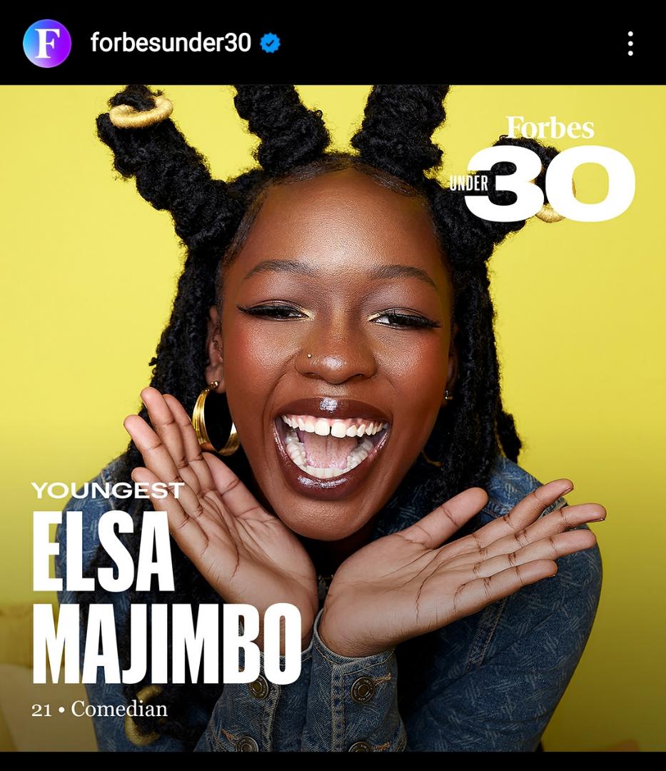 Forbes U-30: Meet Elsa Majimbo, Africa's youngest person on the list ...